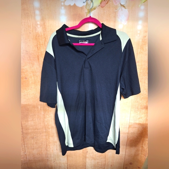 Grand Slam | Shirts | Cream And Black Polo Shirt With Relaxed Fit ...